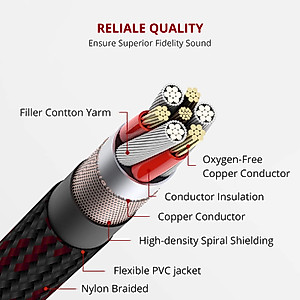 CUNBANZ XLR Cable,10ft 2 Pack Microphone Cable,XLR Male to Female Balanced Microphone Cord 3 pin,10 Foot mic Cord,Black & Green 2 Pack Design (Black and Green)