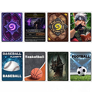 40 Pcs Baseball Card Protectors, 3" x 4" Top Loaders Card Sleeves for Trading Card Penny Sleeves Thick Plastic Toploaders Compatible with Yugioh, MTG, Sports, Football Cards