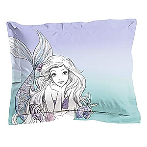 Jay Franco Disney The Little Mermaid Make A Splash 7 Piece Full Bed Set - Includes Comforter & Sheet Set - Bedding Features Ariel - Super Soft Fade Resistant Microfiber - (Official Dinsey Product)…