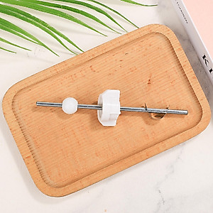 Lavatory Pop Up Center Piece Assembly, Sink Ball Rod/Pivot Rod Replacement Sink Drain Parts Compatible with Price Pfister Pop Up Stopper and Other Popular Brands Replacement for PS2673(White)