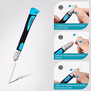 Prozwee Model Craft Hand Saw Kit(with 7PCS Saw Blades),Modeling Knife Hacksaw Tool,DIY Mini Razor Saw Kit for Handcrafted, DIY models and Other Fine Cutting