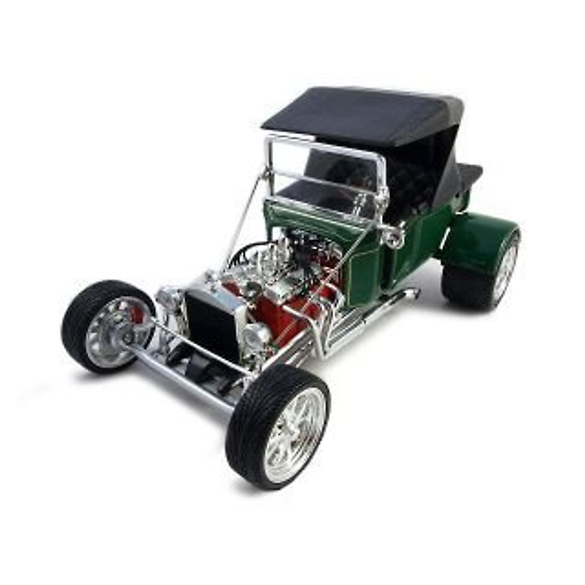 1923 Ford T Bucket Soft Top Green 1/18 Diecast Model Car by Road Signature 92829