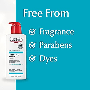 Eucerin Intensive Repair Body Lotion, Lotion for Very Dry Skin, 16.9 Fl Oz Pump Bottle