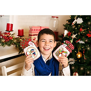 Giiffu 48 Pack Christmas Cards for Kids, Mason Jar Merry Christmas Greeting Cards, DIY Funny Christmas Gifts for School Classroom Exchange Xmas Party Favors(Candy Not Included)