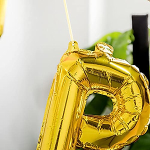 Mr. Pen- Happy Birthday Balloons, 14.5 Inch, Gold, 15 Pcs, Happy Birthday Balloons Letters, Happy Birthday Balloon Banner, Happy Birthday Foil Balloon, Happy Birthday Letter Balloons