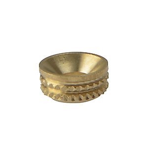 Screw Cup Sockets Solid Brass Polished No. 8 Bag 100