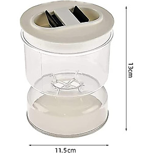 XCVBNM Pickle and Olive Hourglass Jar - Pickle Jar with Strainer Flip, Pickle Grabber, Juice Separator, Pickle Container, Kimchi Jar for Airtight Food Storage