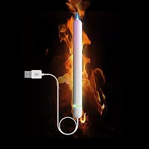 NUHUi UV LED Heating Rod Warming Heating Stick Toys Heater Space Keep Hand Warm Winter Automatic Temperature Control Heater 42-52℃ with Lamp Big Size 8.3 Inch Length,Portable to Carry