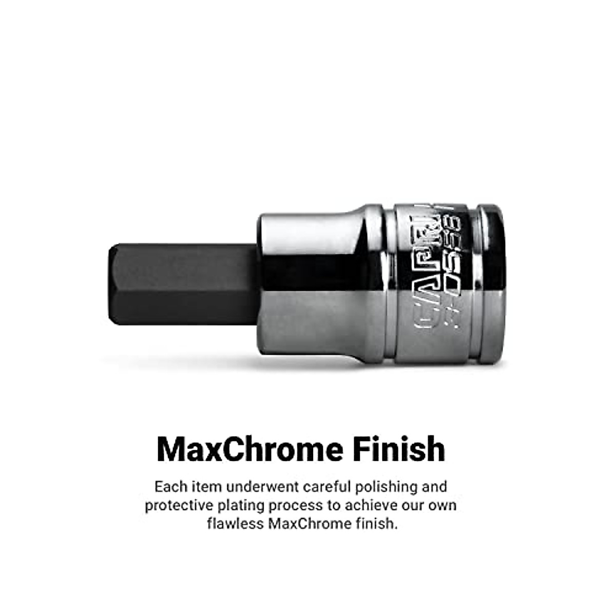 Capri Tools 3-0605 Long 4 mm Hex Bit Socket, 1/4-Inch Drive, Metric