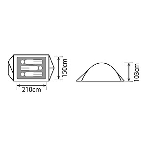 Snow Peak SSD-703 Phal Pro.air 3 (3 People)