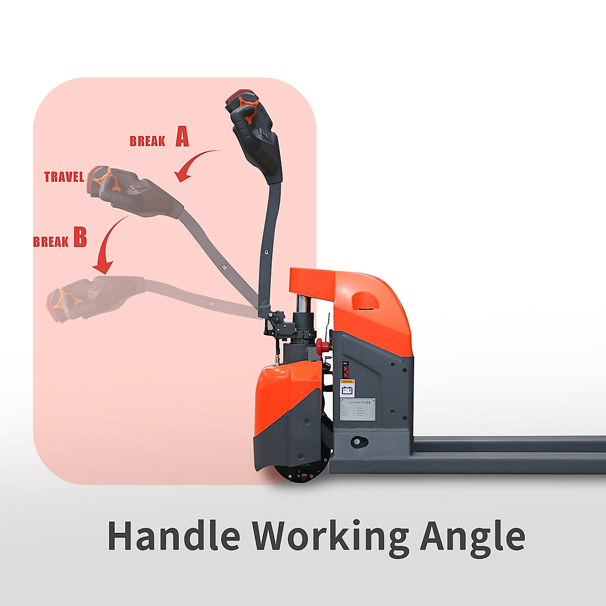 Tory Carrier Full Electric Pallet Truck, Powered Pallet Truck 3300 Lb. Capacity 48 x 27 Forks with Multifunctional Handle, Long Battery Life