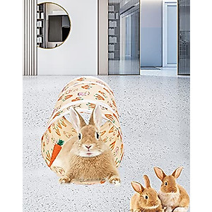 AFYHH Rabbit Guinea-Pig Tunnel Bunny-Toys - Hideout for Small Animals Tube Hideaway Activity Tunnels Accessoies for Dwarf Rabbits Guinea Pigs Kitty