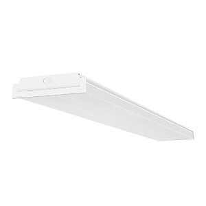 FaithSail 4FT LED Wraparound Light 60W LED Office Lights, 7200lm, 4000K Neutral White, 4 Foot Flush Mount LED Wrap Shop Puff Ceiling Lighting Fixture for Garage Workshop, Fluorescent Light Replacement