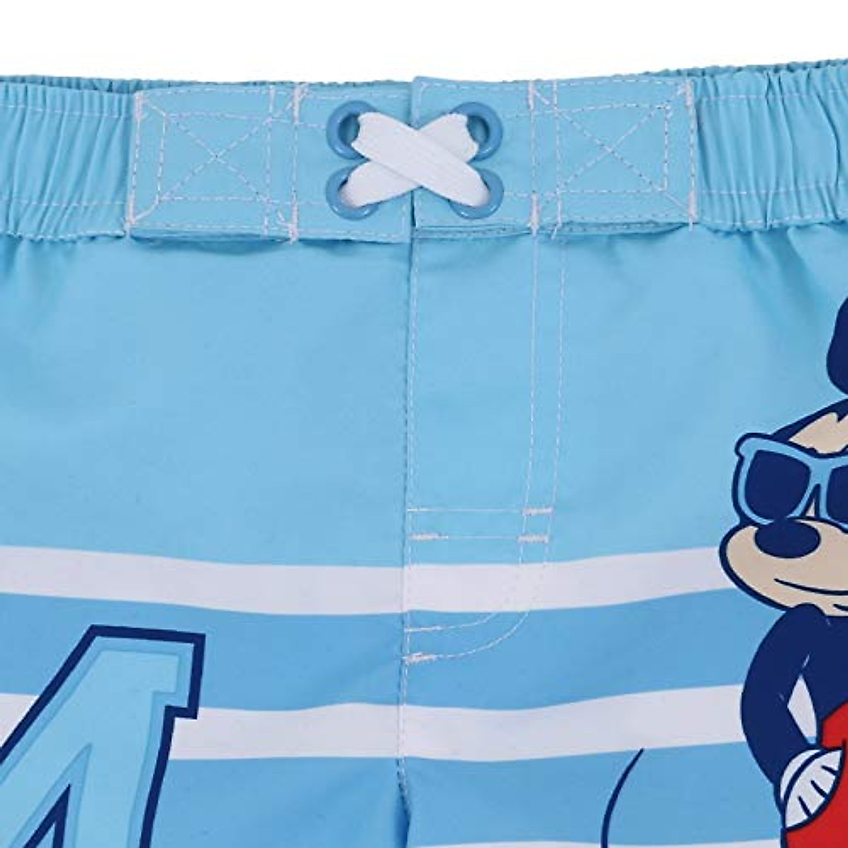Disney Mickey Mouse Baby Boys Swim Trunks Bathing Suit Blue 12 Months