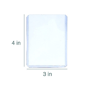 Trading Card Penny Sleeves,40PCS Clear Thick Plastic Trading Card Sleeves for Top Loaders,Baseball Card, Sports Cards, MTG, Yugioh,Credit Card(4 x 3 Inch)
