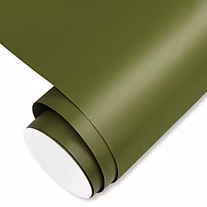 Gatichetta Self Adhesive Vinyl Craft Permanent Vinyl Roll 12" x 10ft for Cricut, Silhouette & Cameo,Matte Olive Green