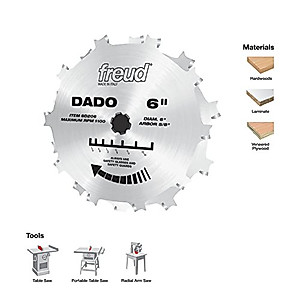 Freud SD206: 6" Pro Dado Set