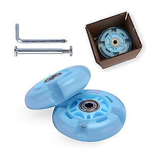 Scooter Rear Wheels, Replacement Back Wheels, Light-up Rear Wheels for Kick Scooter, PU Material-Diameter 80mm