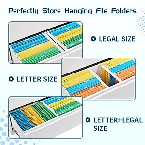 MIIIKO Lateral File Cabinet 2 Drawer with Lock, White Filing Cabinet Home Office, Large Deep Drawers Locked by Keys, for Hanging Folders Files Letter/Legal/F4/A4 Size