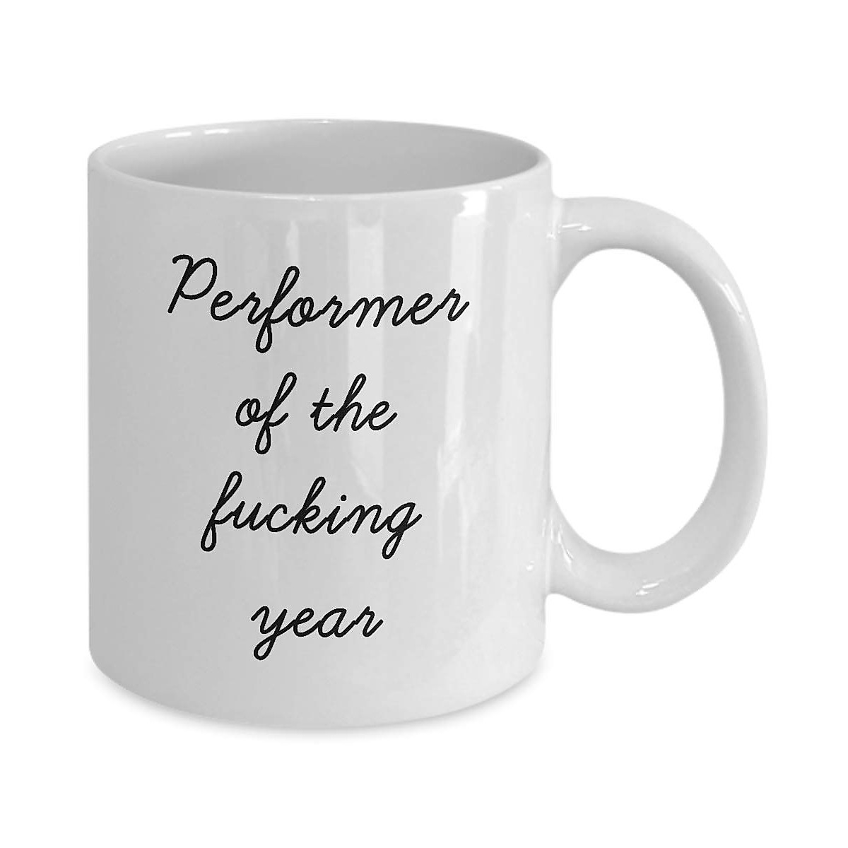 Best Performer Mug Funny Appreciation Mug for Best Friend Gag Swearing Mug for Adults Novelty Tea Cup