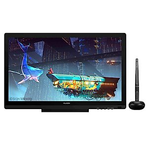 HUION KAMVAS 20 Drawing Tablet with Screen 120% sRGB Graphic Drawing Monitor Pen Display Tilt Function Battery-Free Stylus 8192 Pen Pressure - 19.5 Inches