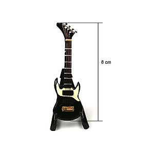 ALANO Electric Guitar Model Miniature Musical Instrument Mini Guitar Model Decorative Guitar (GE12B-8)