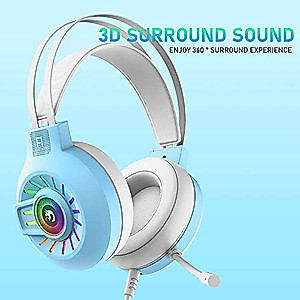 60% Mechanical Gaming Keyboard and Mouse and Mouse pad and Gaming Headset,4 in 1 Wired 68 Keys LED RGB Backlight Bundle for PC Gamers,Xbox,PS4 Users (White/Red Switch)