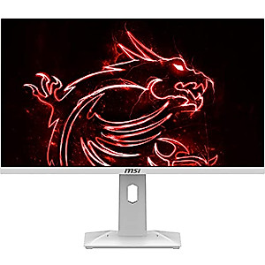 MSI G274RW, 27" Gaming Monitor, 1920 x 1080 (FHD), IPS, 1ms, 170Hz, G-Sync Compatible, HDR Ready, HDMI, Displayport, Tilt, Swivel, Height Adjustable, White