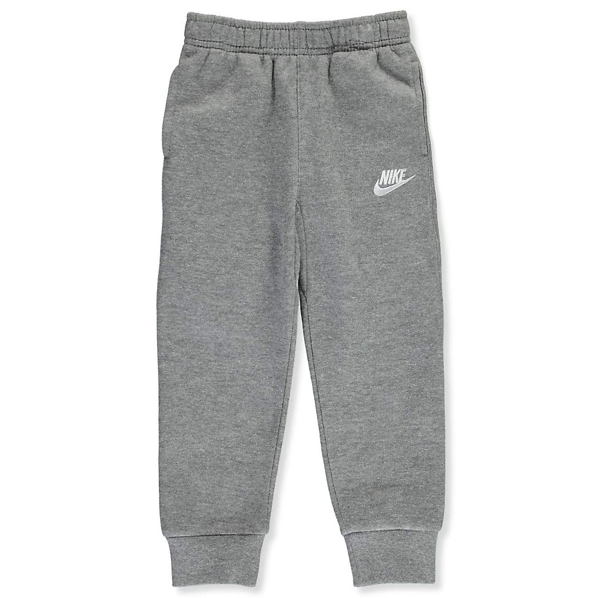 Nike Club Fleece Rib Cuff Pants (Little Kids) Carbon Heather