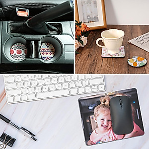 102Pcs Sublimation Blanks Products, Sublimation Blanks Bulk with Sublimation Tumblers,Makeup Bag,Handbag,Keychain,Earring,pillowcase,Mouse Pad,Coaster,Flag for Sublimation Transfer Heat Press Printing