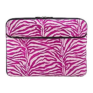 Soft Luxurious Animal Print 13.3 inch Sleeve Case Laptop Pouch Bag for MacBook Air/Pro 13, Samsung, Lenovo, HP, Dell, Google Chromebooks