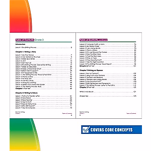 Spectrum Writing Grade 3, Ages 8 to 9, 3rd Grade Writing Workbook, Informative, Opinion, News Report, Letter, and Story Writing Prompts, Writing Practice for Kids - 136 Pages