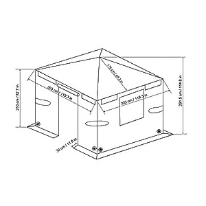 Sojag Universal Winter Cover for Gazebos, Gazebo Accessories