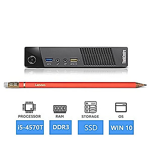 Lenovo ThinkCentre M73 Tiny Desktop Computer Mini PC, Intel Core i5-4570T up to 3.6GHz,16GB RAM,512GB SSD,WiFi Bluetooth,Wireless Keyboard and Mouse,Windows 10 Pro(Renewed)