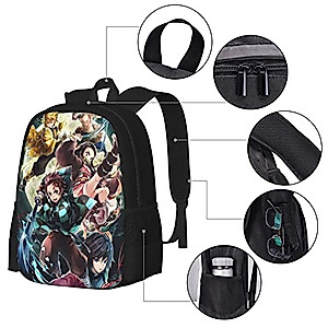 Anime Backpack For Men Women Large Capacity Shoulder Bag Quick Dry Laptop Bag Lightweight Daypack For Daily Life