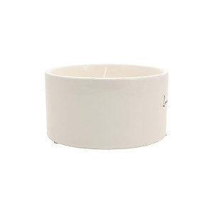 Pavilion - Love Lives Here - 10 oz Soy Wax Ceramic Vessel Candle Housewarming Apartment-Warming Gift Present Neutral Home Decor