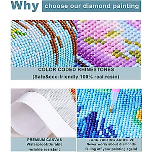 GemZono 3 Pieces Tarot Sun Moon & Stars Adult Diamond Painting Kit, 5D Diamond Art Round Full Diamond Painting Kit, Polka Dot Diamond Digital Painting Kit for Beginners (11.8x15.7in)