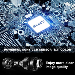 Backup Camera for Jeep Wrangler JK 2007-2018 Spare Tire Adjustable Mount Reverse Parking Aftermarket Camera with Radio Input RCA Harness AV Cable