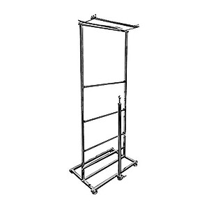 Prolinemax 74" H Chrome 3 Roll Bagging Unit Plastic Film Garment Bag Bagger Fixture Display