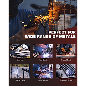 ARCCAPTAIN Stick Welder, [Large LED Display] 200A ARC/Lift TIG Welding Machine with Synergic Control, IGBT Inverter 110V/220V Portable MMA Welder Machine with Hot Start, Arc force and Anti-Stick