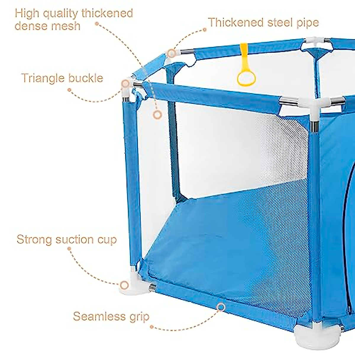 Baby Playards Baby Playpen Toddlers Kids Activity Center Portable Playard Indoor Outdoor Baby Fence Safe Play Yard Kids Play Pen Baby Play Area Baby Play Gate Safety Playpen Activity Center