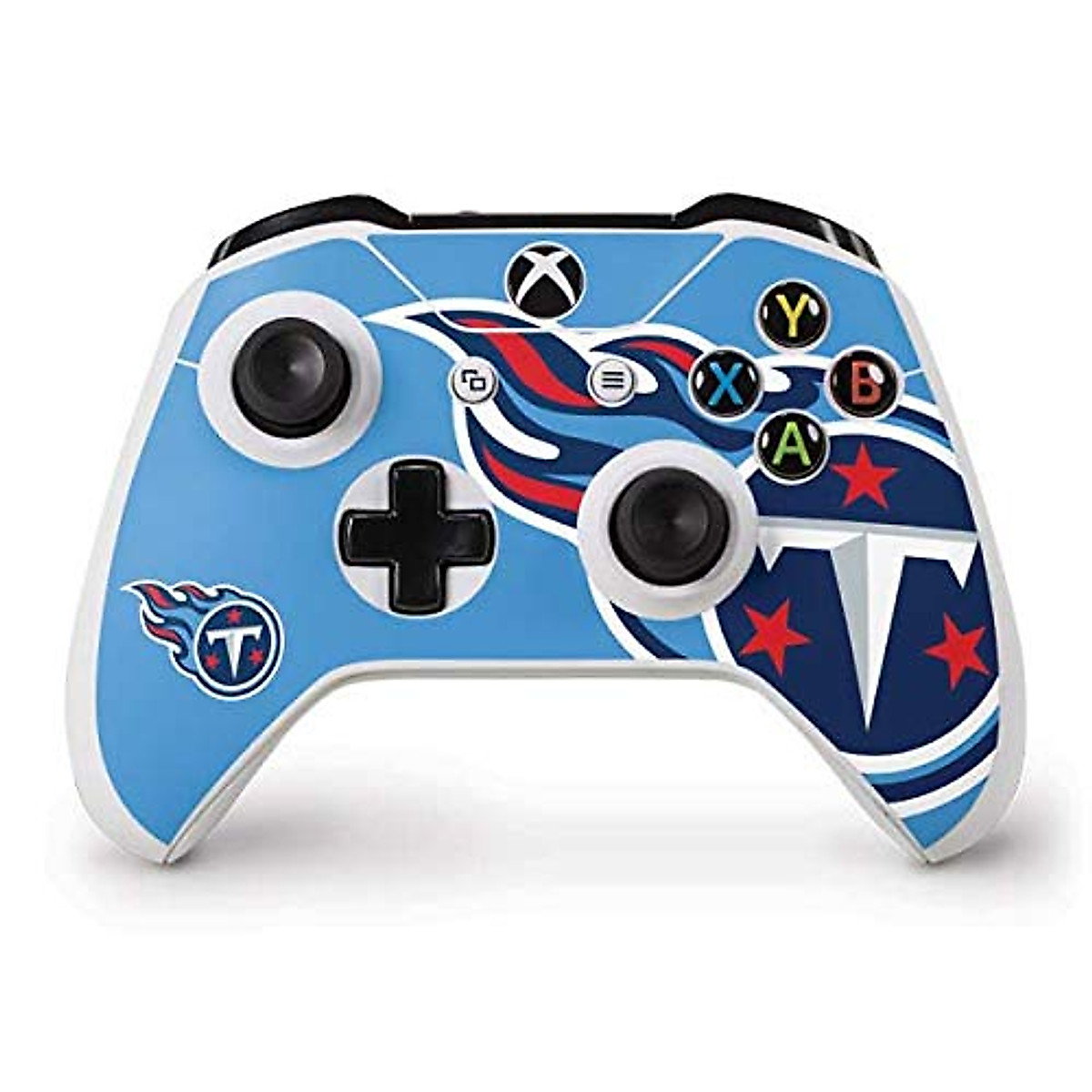 Skinit Decal Gaming Skin Compatible with Xbox One S Controller - Officially Licensed NFL Tennessee Titans Large Logo Design