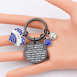 WSNANG Finer Women Keychain Greek Sorority Gift (ZB Black KC)