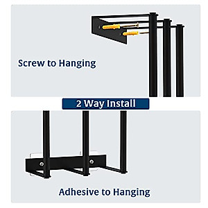 Towel Racks for Bathroom, EFOBO 3 Bar Wall Mounted Towel Holder, Waterproof Heavy Duty Towel Storage, for Folded Large Rolled Towel Washcloths, No Drilling(30x8.6x4.8 in)