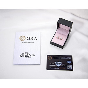 DYUNQ Moissanite Stud Earrings for Women, 1 Carat 5MM Simulated Diamond Earrings in Sterling Silver, Hypoallergenic, White Gold Plated, Mother's Day Gifts