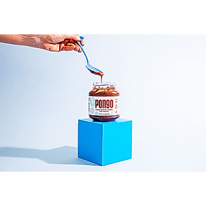 Pongo Cocoa Hazelnut Protein Spread - Low Sugar, Low Carb Sauce, Keto-Friendly Chocolate Dessert Topping (13 oz Jar)