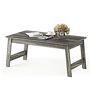 Furinno Beginning Coffee Table, French Oak Grey , 19.45D x 35.59W x 15.63H in