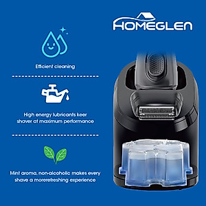 HOMEGLEN Shaver Cleaner Clean & Renew Refill Cartridges, 2 Count, Pack of 1