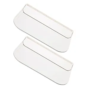 ULTECHNOVO 2Pcs Wall Mounted Floating Shelf Stick on Wall Shelf Small Floating Organizer Self Adhesive Floating Shelf Plastic Towel Rack for Kitchen Bathroom Bedroom