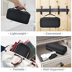 HESPLUS Hard Travel Case for Waterpik Cordless Advanced Water Flosser Professional Water Flosser Nano Sonic Toothbrush WP-560 WP-562 WP-563 WP-567 WP-569 WP-450 WP-440 WP-565W/WP-565C